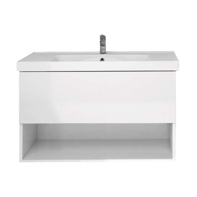 Тумба под раковину Dreja PERFECTO 70, подвесная, 1 ящик, push-to-open ...